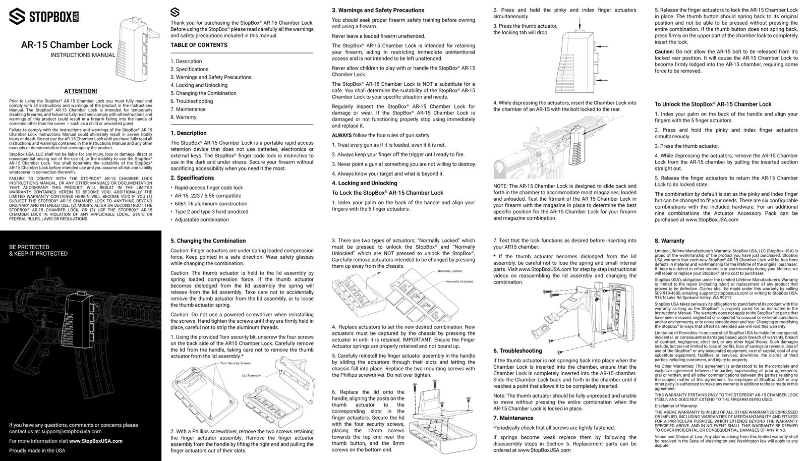 Instruction Manuals – StopBox USA™